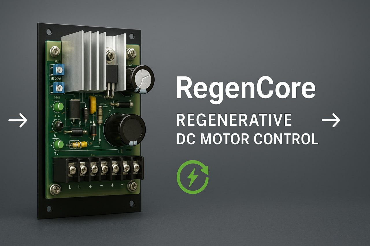 RegenCore DC Motor Drive | 4-Quadrant Regenerative Controller